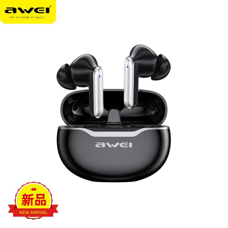 AWEI用维T50立体声蓝牙耳机真无线重低音低延迟HIFI无感佩戴耳麦_虎窝淘