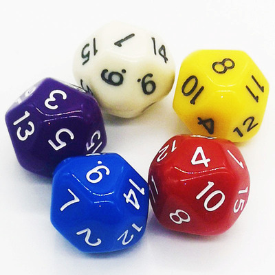 多面骰子桌游道具coc跑团dnd彩色
