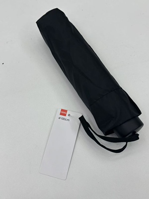 260g，HEMA，整箱来，三折八骨伞遮阳伞轻便晴雨伞黑色