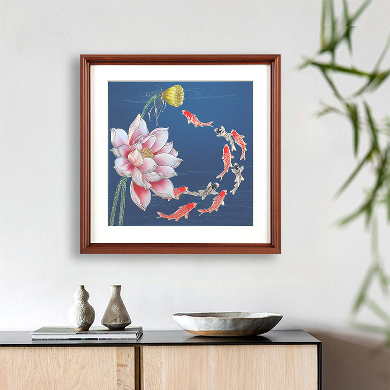 客厅装饰画 画摆台铜雕画 画相框摆件乔迁新居搬家入宅仪式装饰送