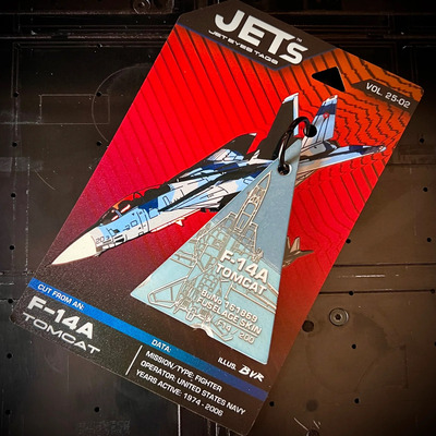 美国JETEYES壮志凌云F14雄猫TOMCAT超音速战斗机蒙皮钥匙扣文创