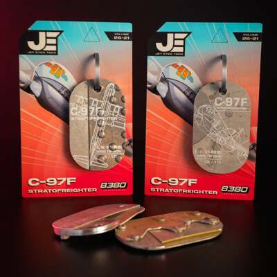 JETs波音C97F同温层运输机蒙皮平流层空中加油机钥匙扣文创挂件