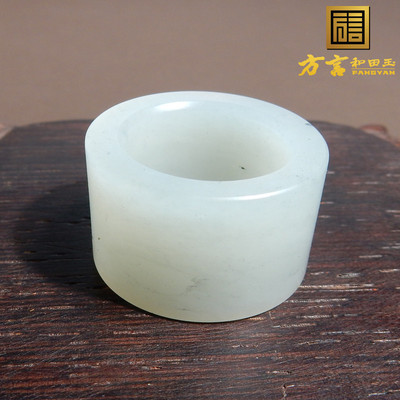 未能留皮22万无结构羊脂玉带墨点