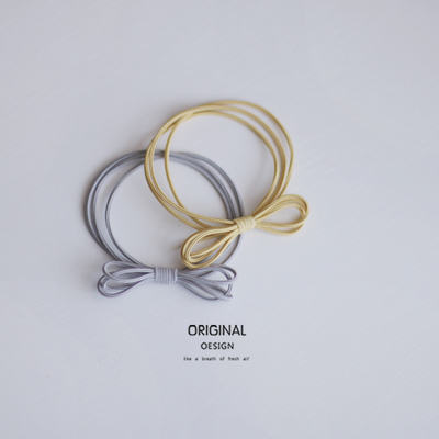 ins少女风糖果色皮筋森系高马尾