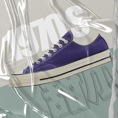 匡威1970s紫男女同款篮球鞋