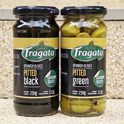 西班牙水浸去核青橄榄无核黑水榄