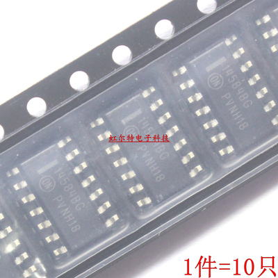 贴片逻辑IC 14584BG MC14584BDR CD4584BM SOP14 反相器 原装进口