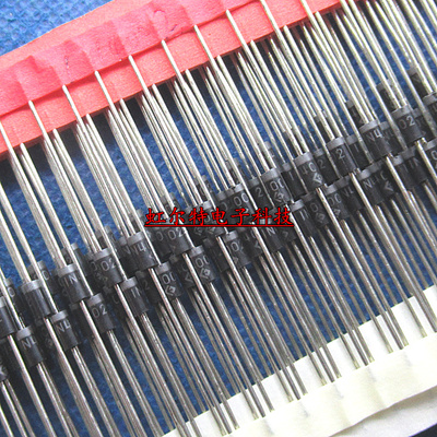 整流二极管 IN4002 1N4002 200V/1A DIP直插 原装(100只6元)
