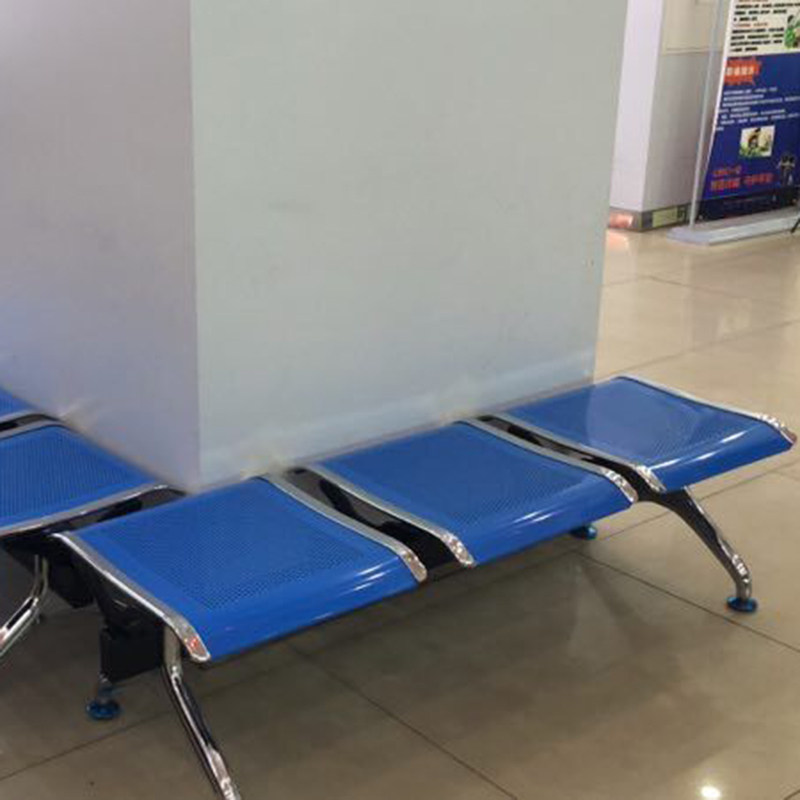 销2人位等候无靠背加皮垫联排椅二人位商场休息椅车站平板椅机场_虎窝淘