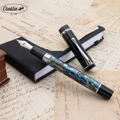 美国Conklin钢笔 鲍鱼之夜款送礼高档商务复古男女士办公练字礼物