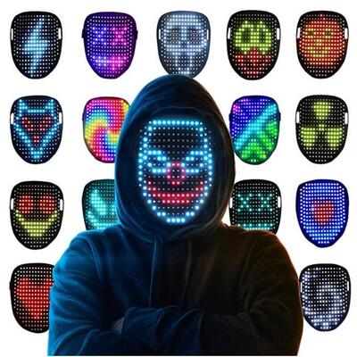 ledmask手势感应变脸面具