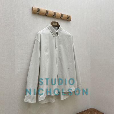 纽扣宽松纯色衬衫外套