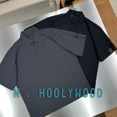 N.HOOLYWOOD官方授权 COMPILE 25SS日产 两色网眼透气短袖POLO衫