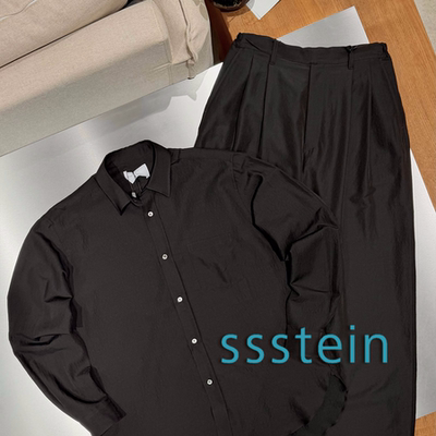 ssstein官方授权26SS 日本制 丝绸混夏季羊毛翻领衬衫&休闲长裤