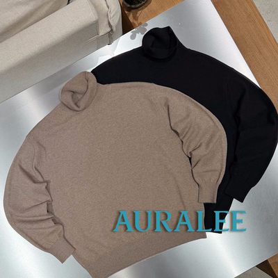 AURALEE授权 日本制 高领羊绒保暖打底毛衣针织衫 SURGIR