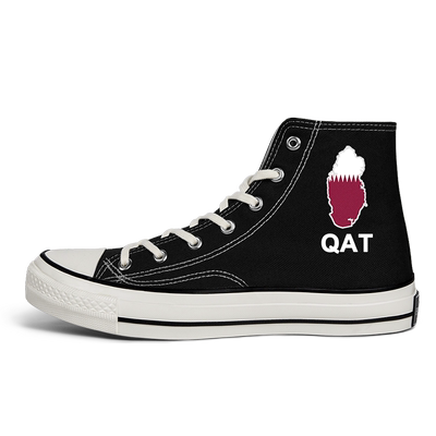 透气学生高帮帆布鞋