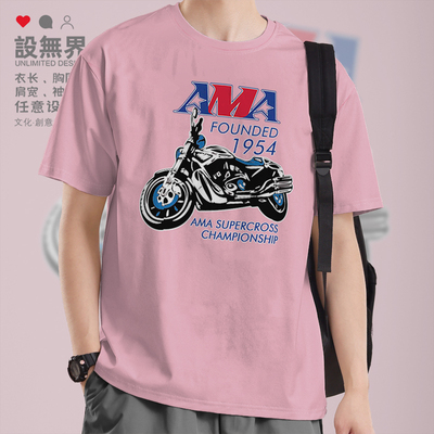 摩托车爱好者AMA国际越野短袖T恤