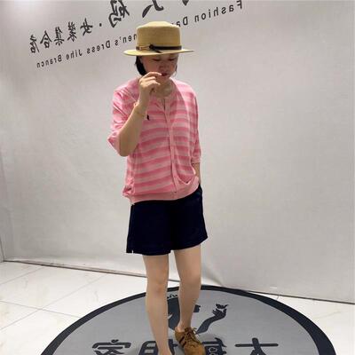 女权贵族潮流T恤6363初秋六分袖针织衫加肥加大码女装显瘦上衣衫