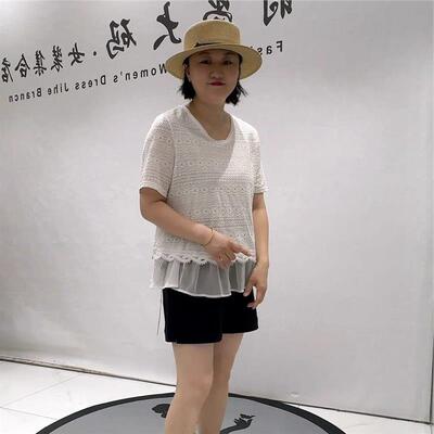 女权贵族2026年夏装31033短袖衫加肥加大码女装T恤200斤显瘦上衣