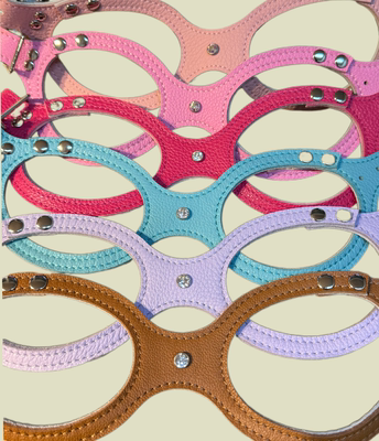 【皮一下】真皮宠物狗狗猫咪胸背可调节胸背水钻定制bb胸背