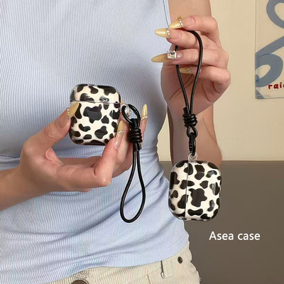 复古黑白豹纹Airpodspro3保护套