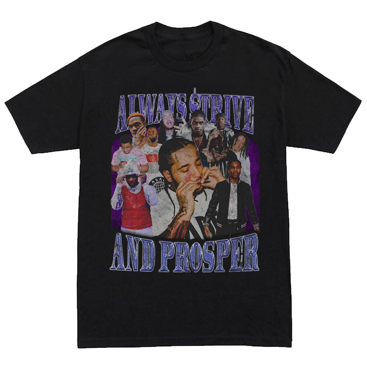 Asap Mob Asap Rocky HiphopVintage Tee欧美嘻哈说唱印花短袖男_虎窝淘