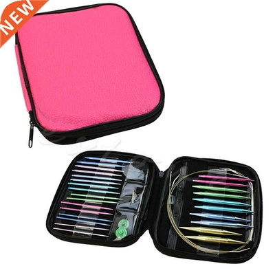 13 pairs Aluminum Interchangeable Knitting Needle Ring Set W