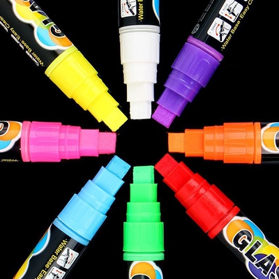 12 Colors 6mm Liquid Chalk Marker Pens LED Writing Window Bo