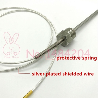 1x PT100 Temperature Sensor 6mm*100mm RTD SUS304 Probe with