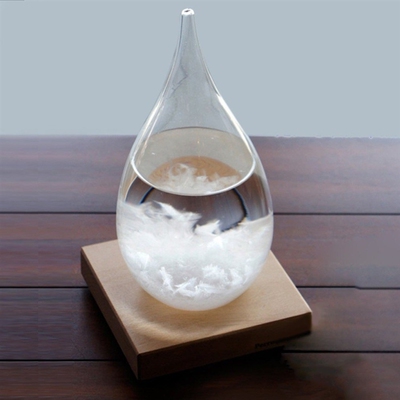 Mini Desktop Droplet Storm Glass Bottle Weather Forecast Pr