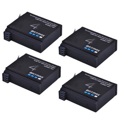 4Pcs 1680mAh AHDBT 401 Battery akku for Gopro Hero 4 Batter