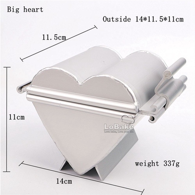 Big heart 10cm long cylinder open-closing thick anodizing al