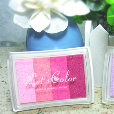 1PCS 6style Inkpad Ink stamp pad Colorful Cartoon Craft Inkp