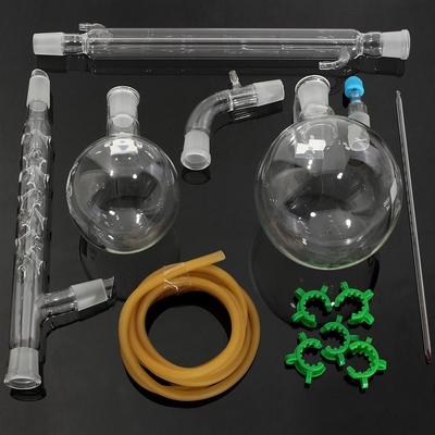 1000ml Distillation Apparatus Lab Chemistry Glassware Kit Se
