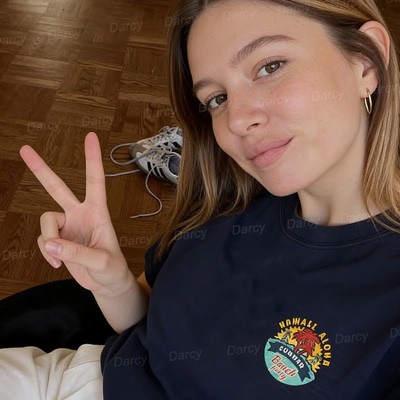 美式复古加州洛杉矶松弛chill慵懒度假椰树阳光徽章不费力穿搭T恤