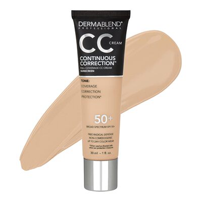Dermablend不脱妆粉底液CC持久干皮专用无瑕遮瑕持久SPF50原装