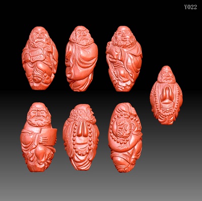 Y022雕刻图北京精雕3DSTL三维立体圆雕图达摩六祖圆雕图