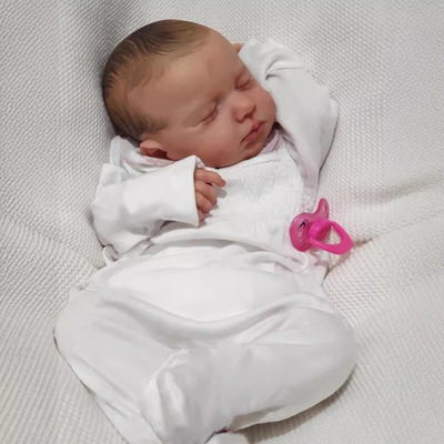19inch reborn Doll Loulou仿真婴儿重生娃娃 跨境电商货源