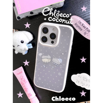 Chloeco韩系手绘星星苹果壳
