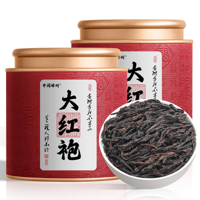 苏文峰 大红袍茶叶新茶 岩骨花香乌龙茶正宗高山岩茶浓香型罐装