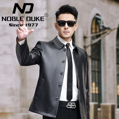 新款男士真皮皮衣头层绵羊皮