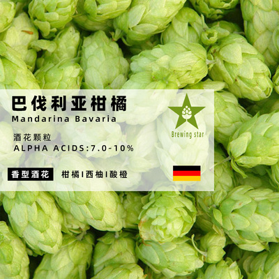 巴伐利亚柑橘啤酒花Mandarina Bavaria家酿啤酒原料进口酒花颗粒