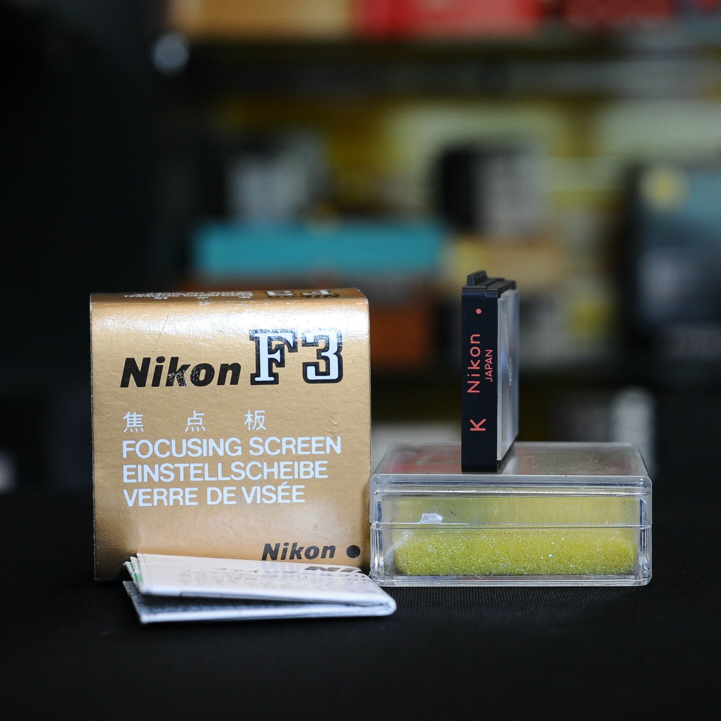 二手Nikon尼康胶片相机F3原装K型裂像对焦屏产地日本无使用痕迹