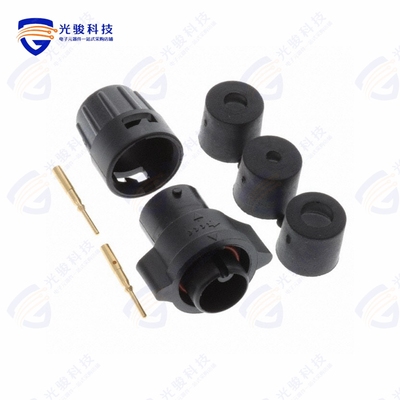 W6382-2PG-P-528《CONN PLUG MALE 2POS SOLDER CUP》