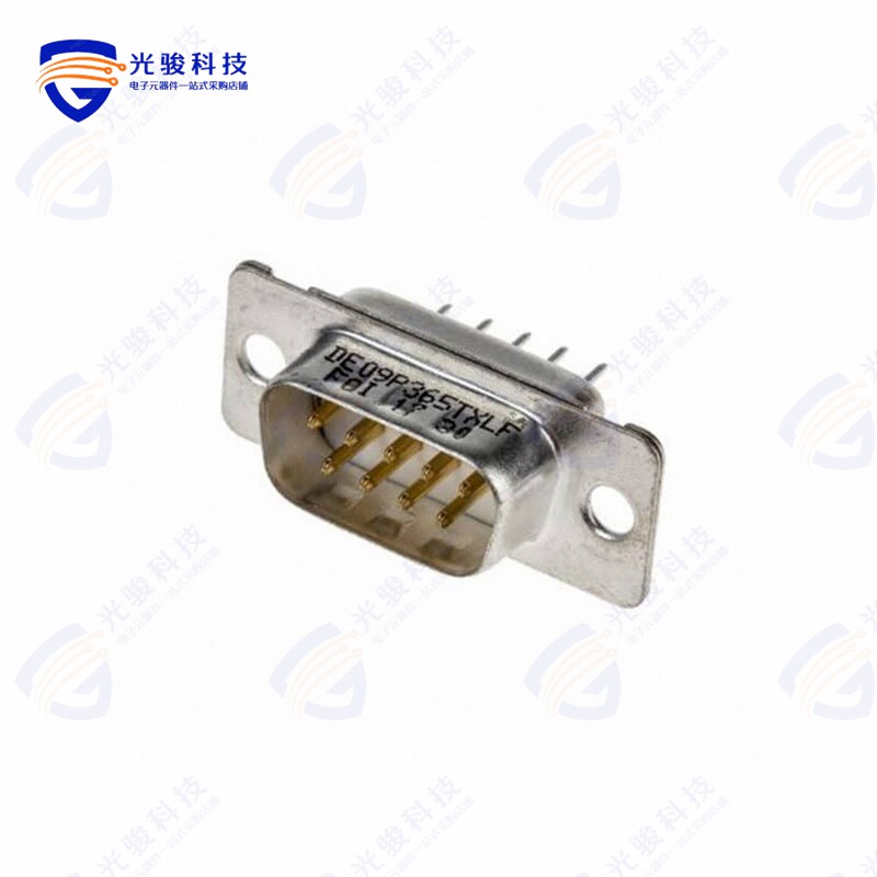 DE09P365TXLF《CONN D-SUB PLUG 9POS VERT SLDR》