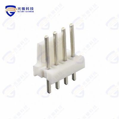 640454-4《CONN HEADER VERT 4POS 2.54MM》