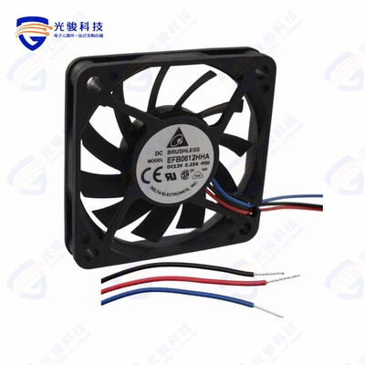 EFB0612HHA-F00《FAN AXIAL 60X10MM 12VDC WIRE》