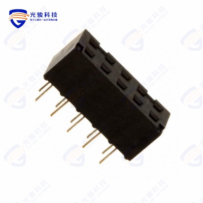 63453-110LF《CONN RCPT 10POS 0.079 GOLD PCB》