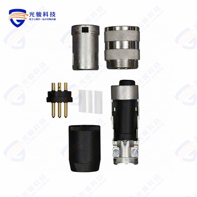 T3400018U《CONN PLUG MALE 6P GOLD SLDR CUP》