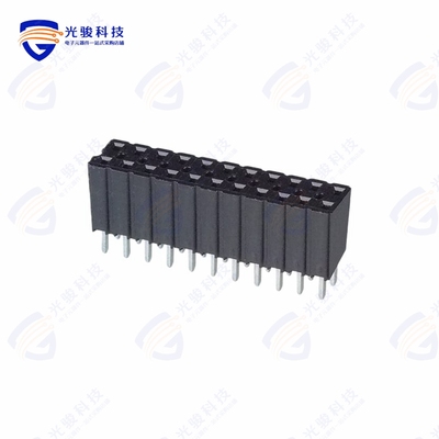 929852-01-11-RA《CONN RCPT 22POS 0.1 GOLD PCB》